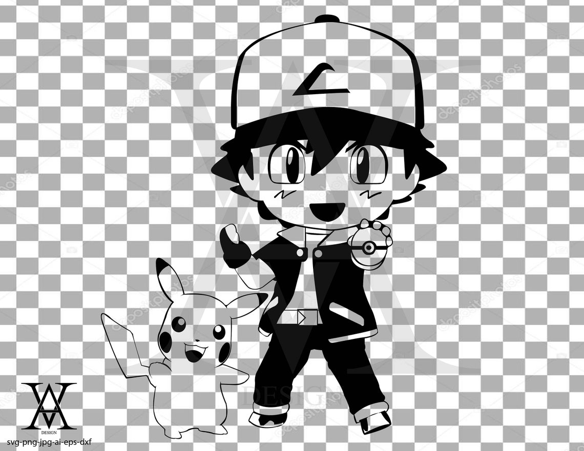 Pokémon Clipart Silhouette Vector. INSTANT DOWNLOAD - Etsy