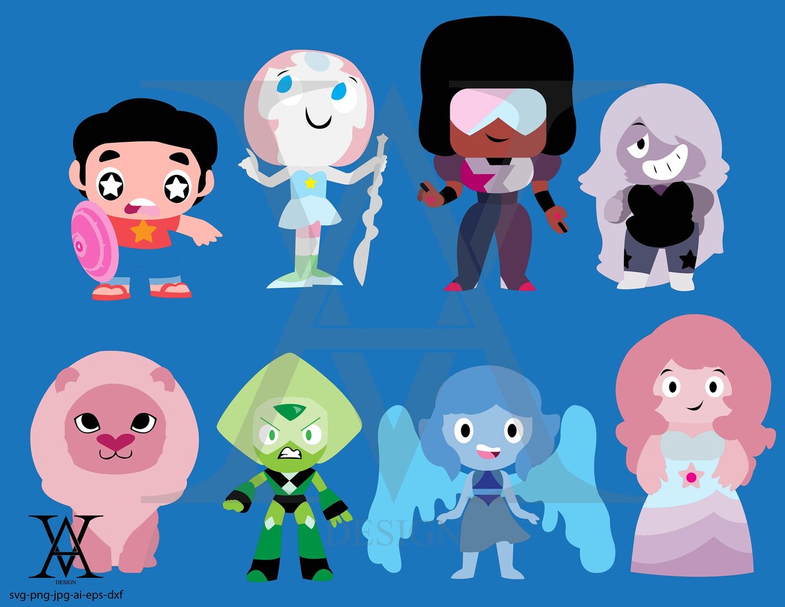 Steven Universe personajes Imágenes Prediseñadas vector. - Etsy México