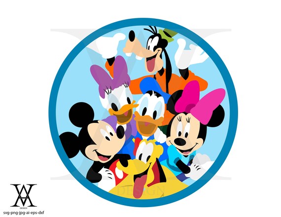 Disney Logo Characters Vector Silhouette. INSTANT DOWNLOAD - Etsy Finland