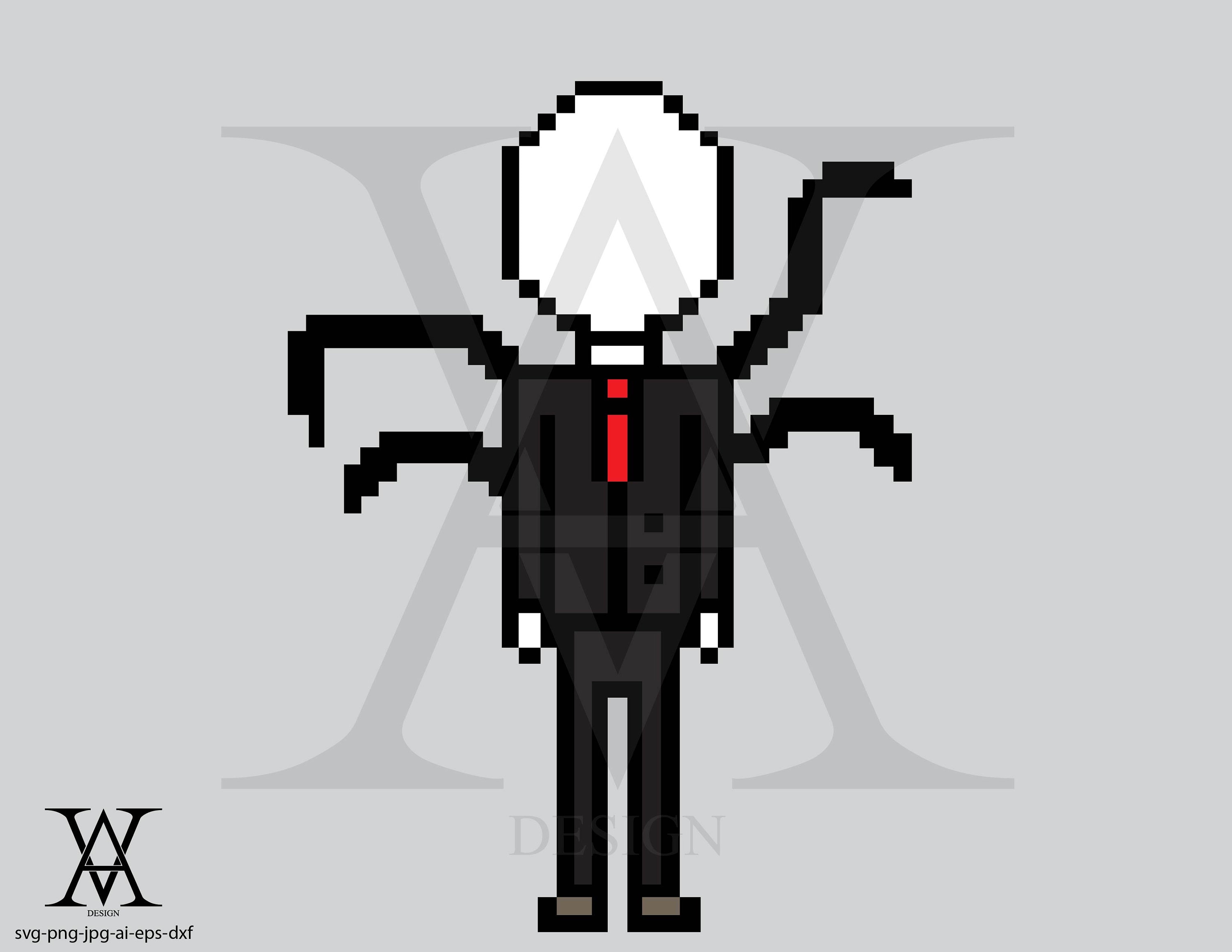 Slender Man Pixel Art