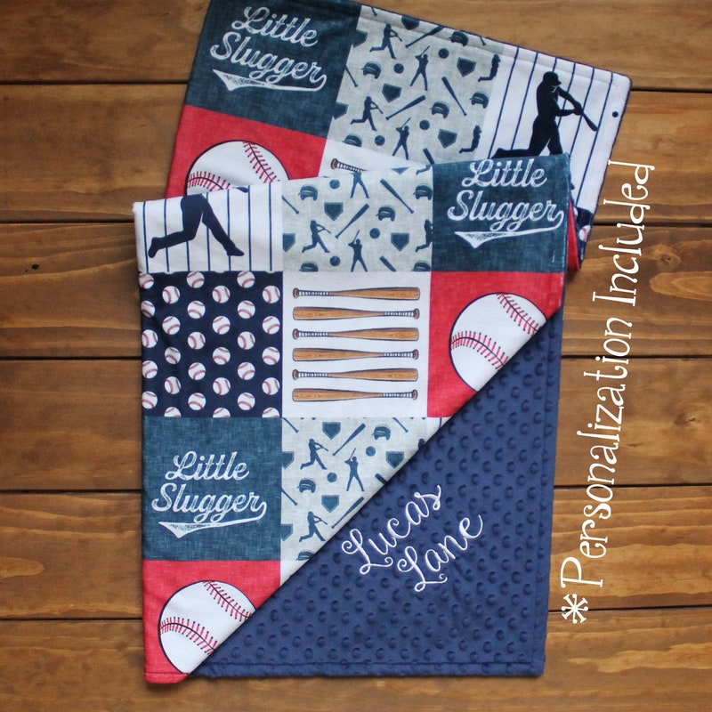 Baseball Baby Quilt - Etsy