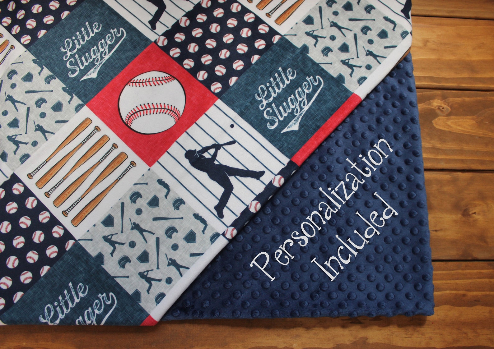 Little Slugger Baseball Monogram Boy Blanket Loveymonogram | Etsy