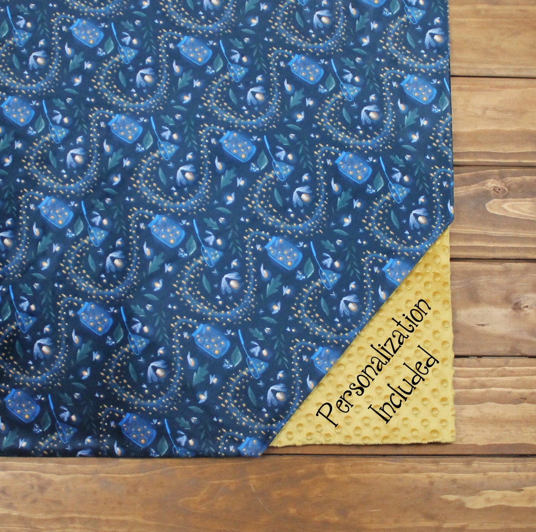 Firefly Minky Baby Blanket Lovey,firefly Lightning Bug Blanket Lovey ...