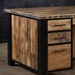 Reclaimed Wood Executive Desk Office Computer Desk Industrial Desk With ...