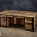 Reclaimed Wood Executive Desk Office Computer Desk Industrial Desk With ...