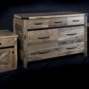 Rustic Bedroom Dresser, Farmhouse Dresser, Solid Wood Bedroom Dresser ...