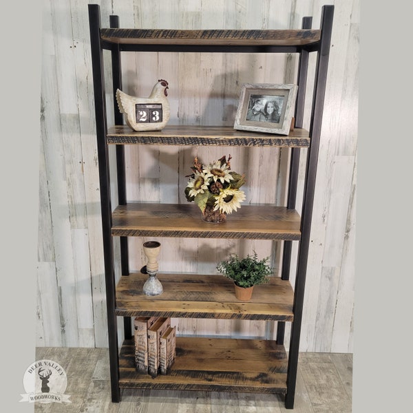 Rustic Bookcase - Etsy