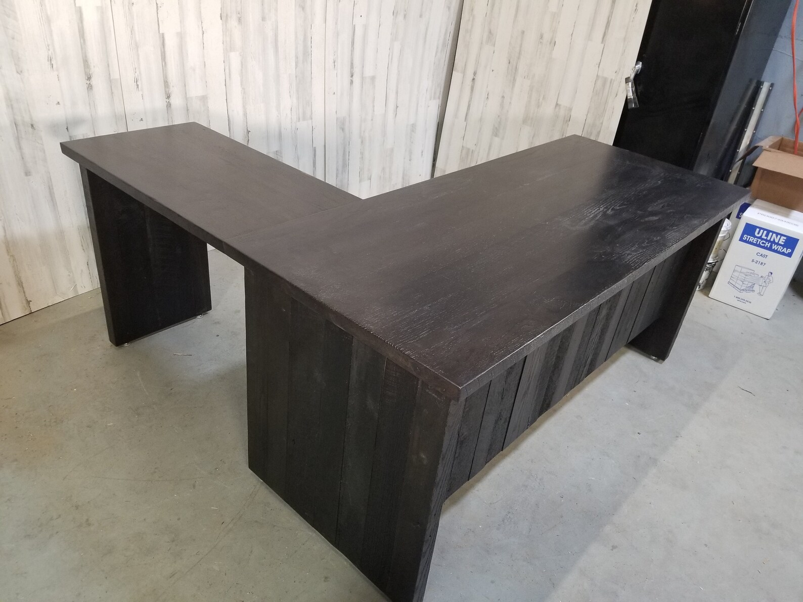 Reclaimed L-shaped Computer Desk Rustic Corner Desk Barnwood | Etsy