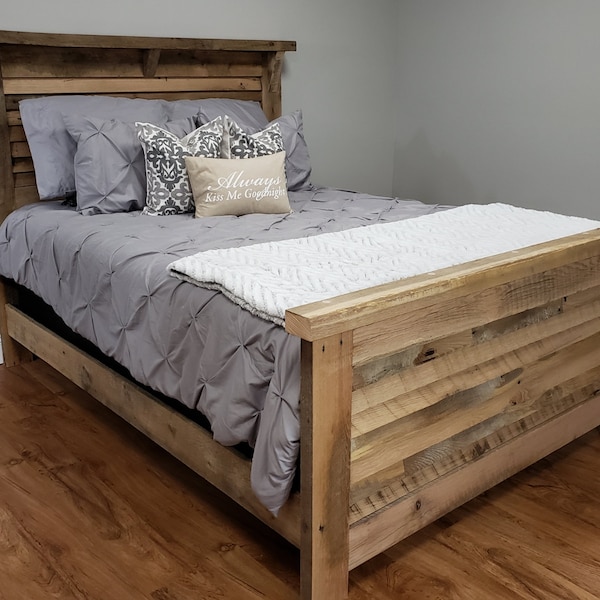 Reclaimed Wood Bed - Etsy