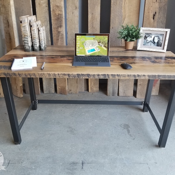 Reclaimed Wood Desk - Etsy