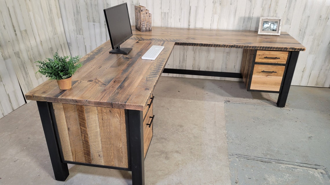 Desks With Drawers Etsy at Imogen Parry-okeden blog
