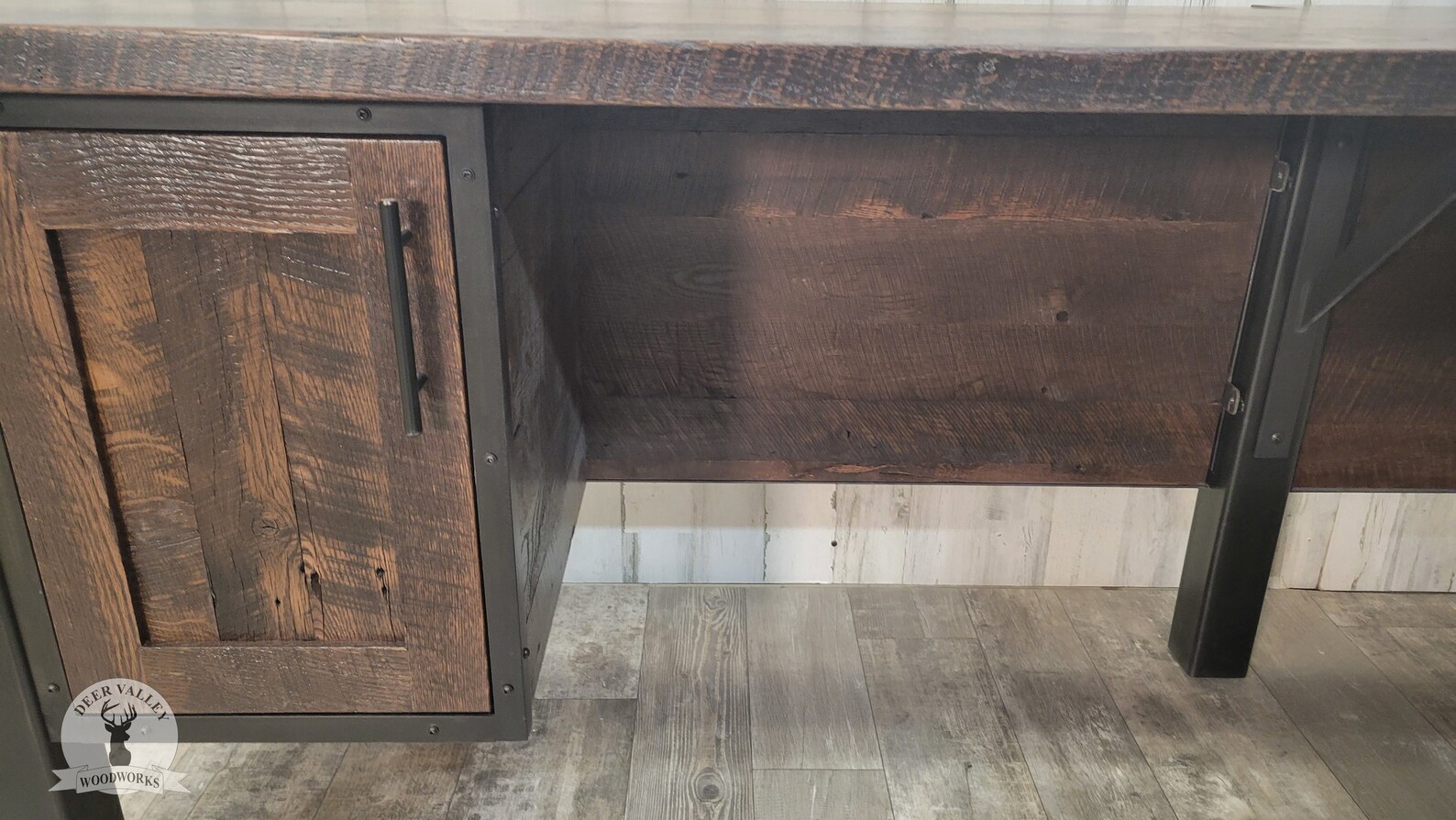 Reclaimed L-shaped Computer Desk Rustic Corner Desk Barnwood - Etsy