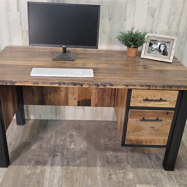 Reclaimed Desk - Etsy