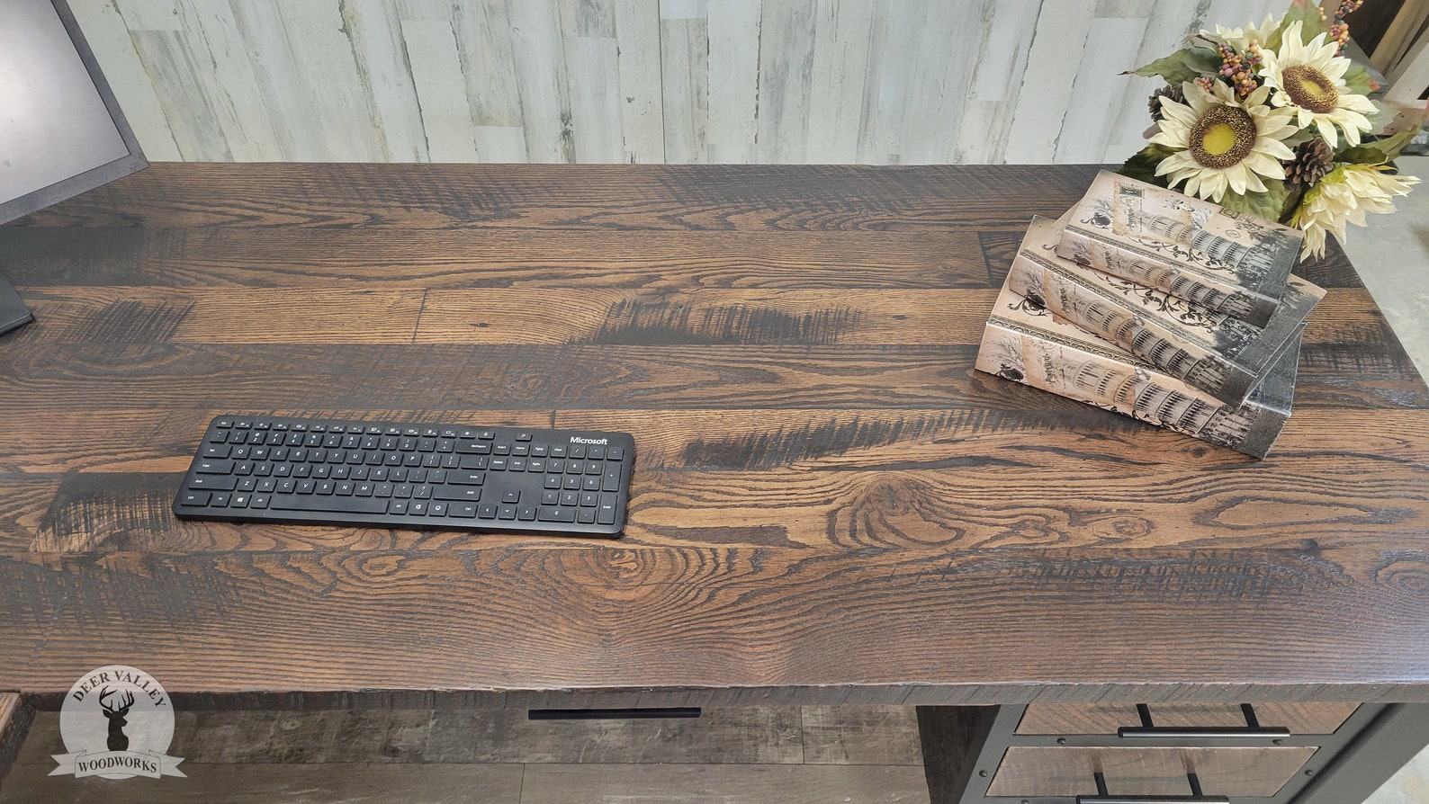 Reclaimed L-shaped Computer Desk Rustic Corner Desk Barnwood - Etsy