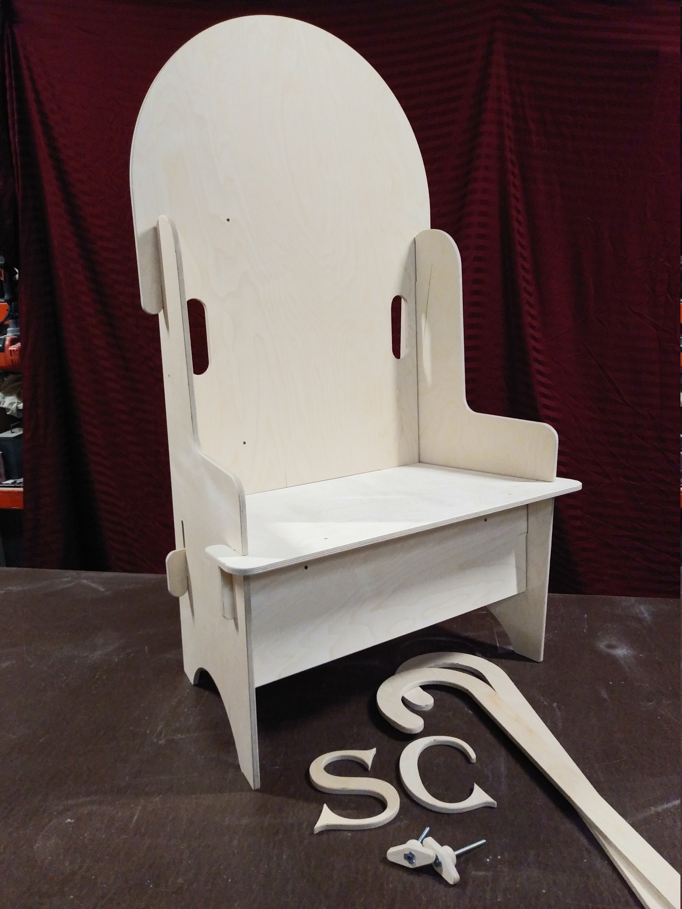 Santa Chair - Lightweight and Portable for Santa - or Anyone - Etsy