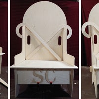 Handcrafted Santa Claus Accented Holiday Style Party Throne Chair - Etsy