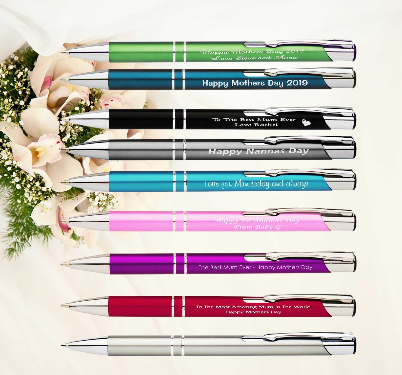 Personalised Pen Set Laser Engraved Wedding Birthday - Etsy