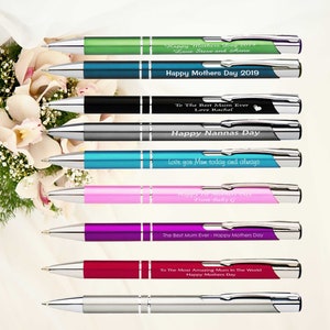 Personalised Mothers Day Pen Set Laser Engraved Mothers Day, Mum, Nanna ...