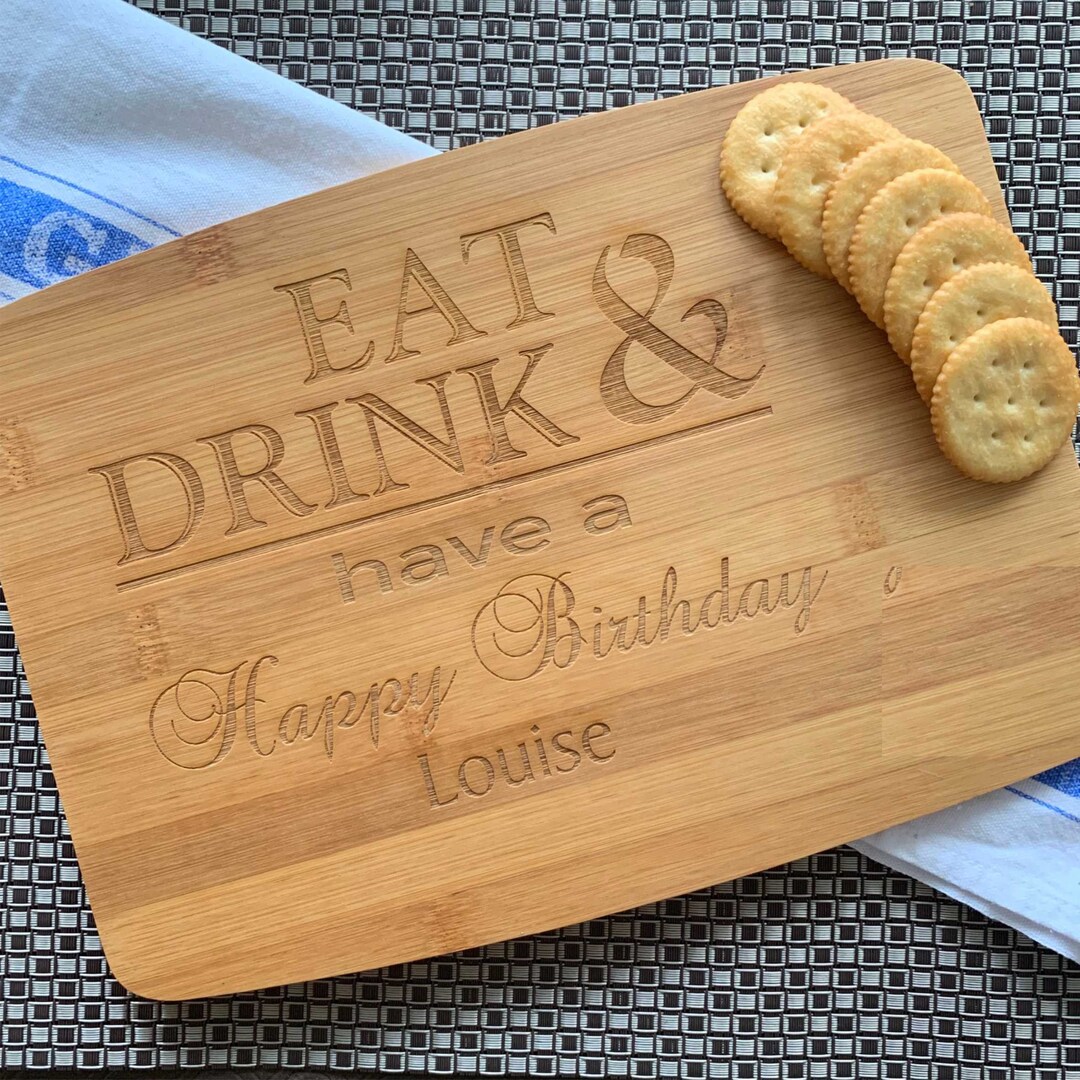 Personalised Engraved Cheese Board Chopping Board Birthday Gift House ...