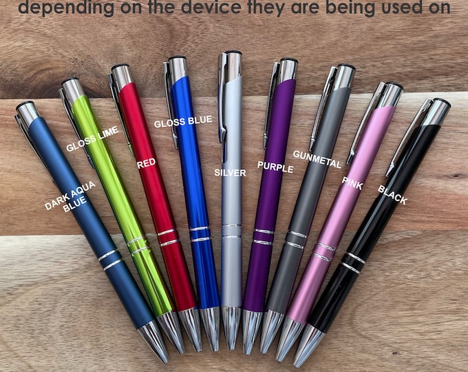 Custom Engraved Personalized Metal Pens Wedding School Gift Business ...