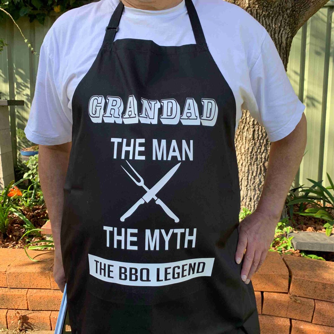Fathers Day BBQ Legend Apron Personalised Apron Happy Fathers Day Gift ...