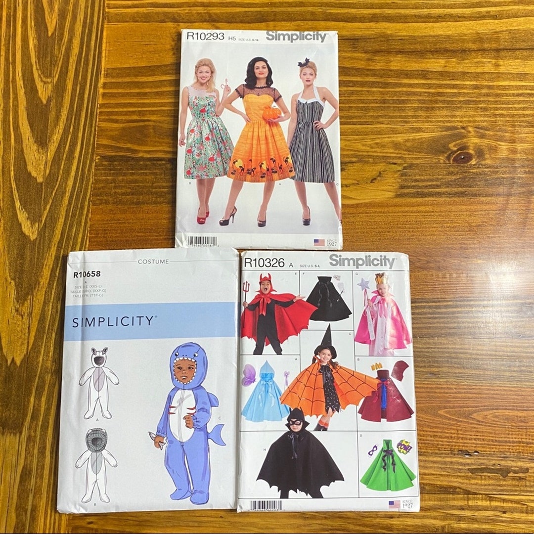 SIMPLICITY | Costume Patterns NEW! Halloween Cosplay Misses Toddler Boy ...