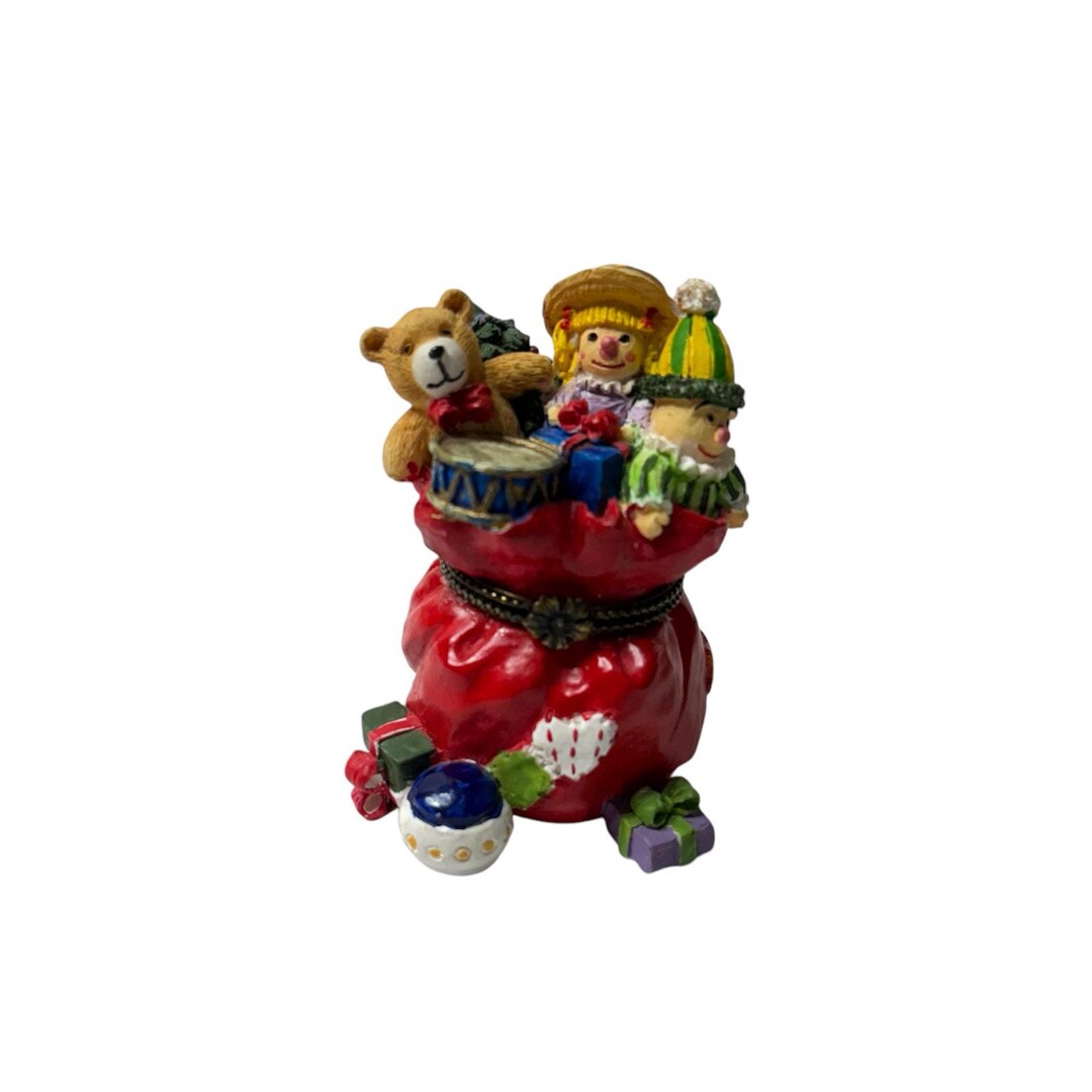 Santa's Toy Bag Hand-painted Trinket Box - Etsy