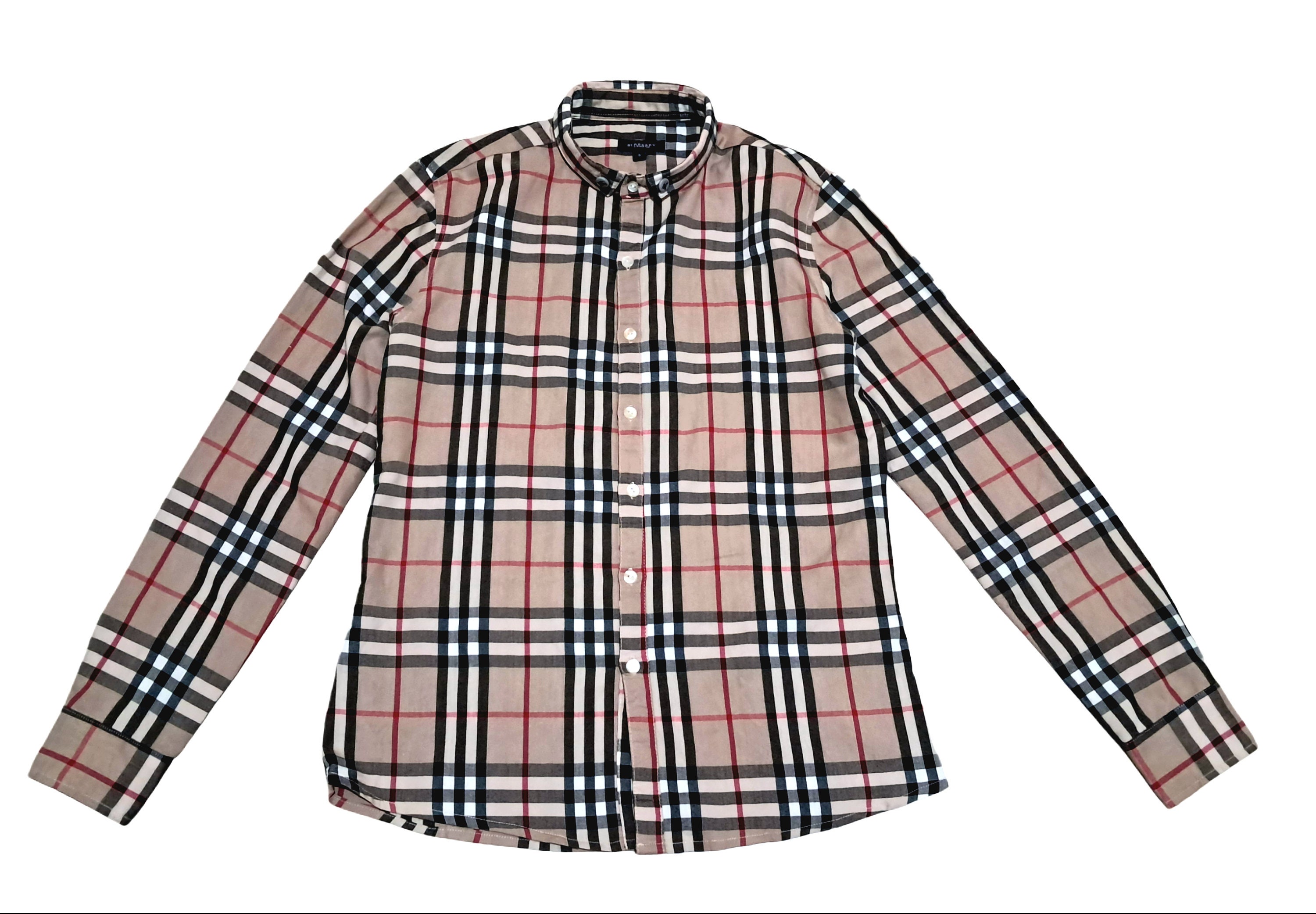 Vintage Burberry London Nova Check Shirt Etsy