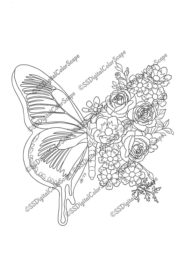 Digital Stamp Coloring Page PDF Coloring Instant Download - Etsy
