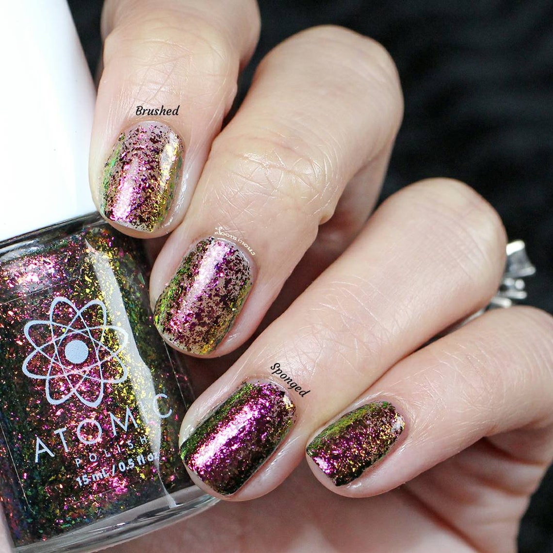 Flakie Nail Polish//selenium//indie Nail - Etsy