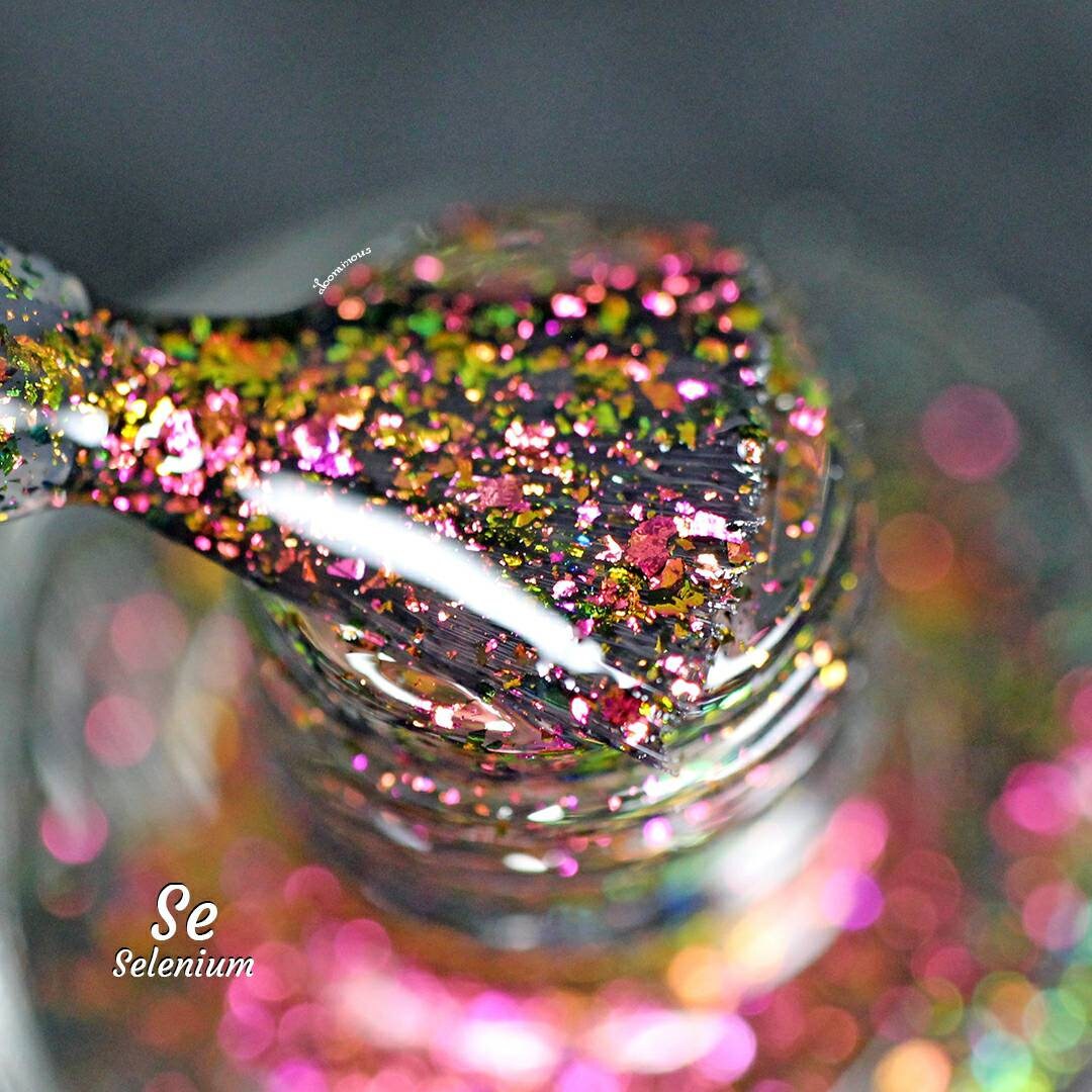 Flakie Nail Polish//selenium//indie Nail - Etsy