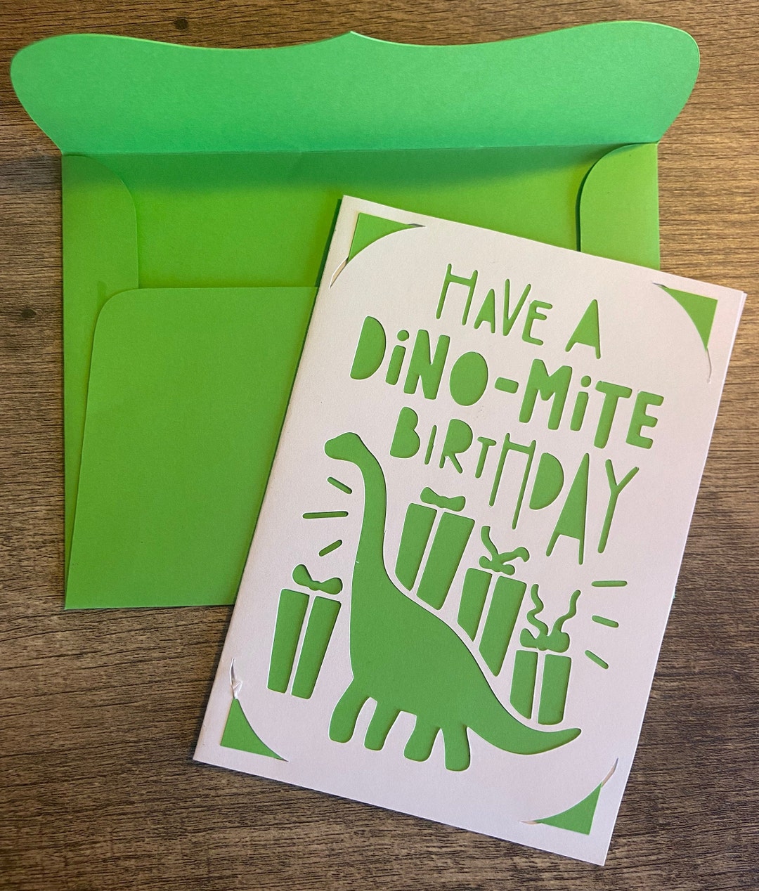 Dinosaur Birthday Card - Etsy