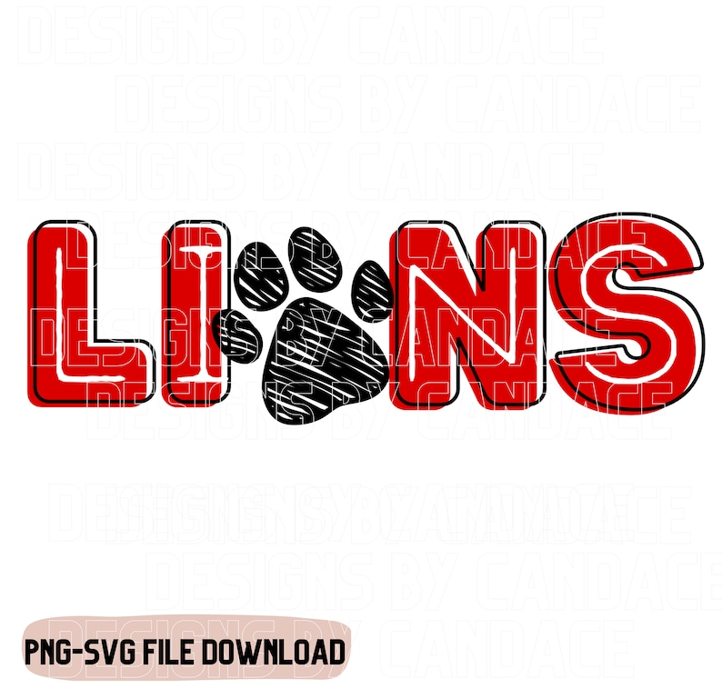 Digital File: Lions Svg, School Mascot Svg, Lion Svg, Lion Shirt Svg ...