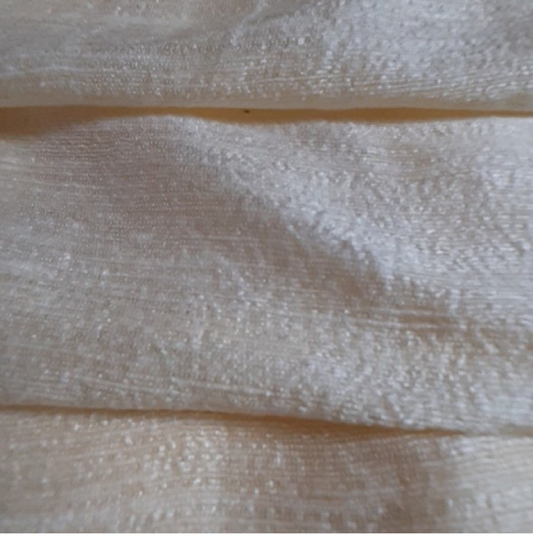Handmade Raw Silk Fabric: Natural Undyed Weave, 31.5" Wide - Etsy