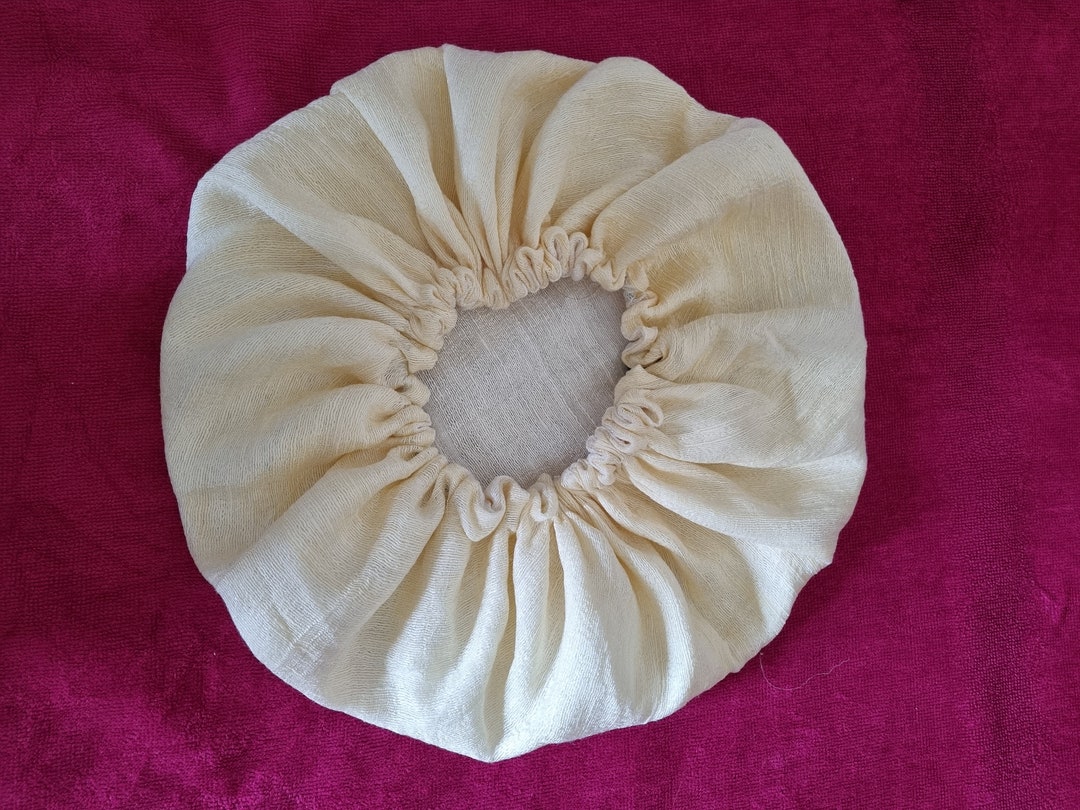 Adjustable Raw Silk Sleep Bonnet: Hypoallergenic Hair Cap - Etsy