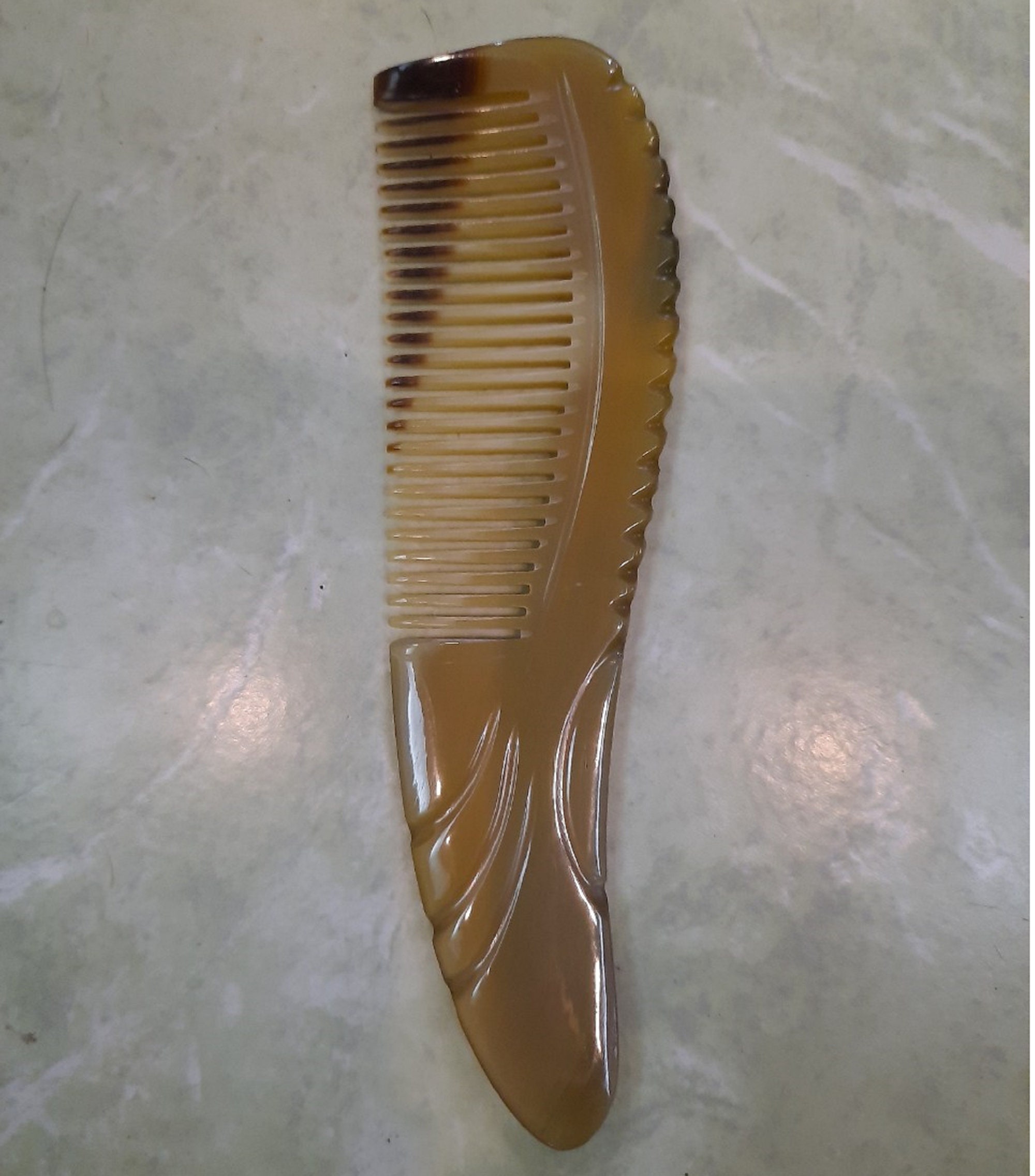 Handmade Buffalo Horn Comb, Anti Static, Unisex - Etsy