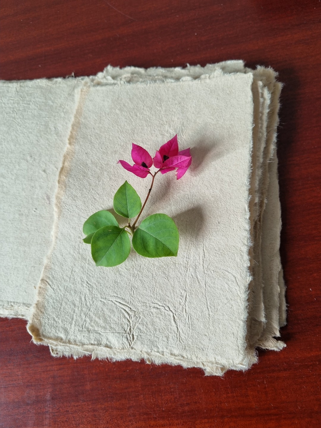 100 Sheets Paper Handmade Mulberry Paper Delicate Natural Textured With ...