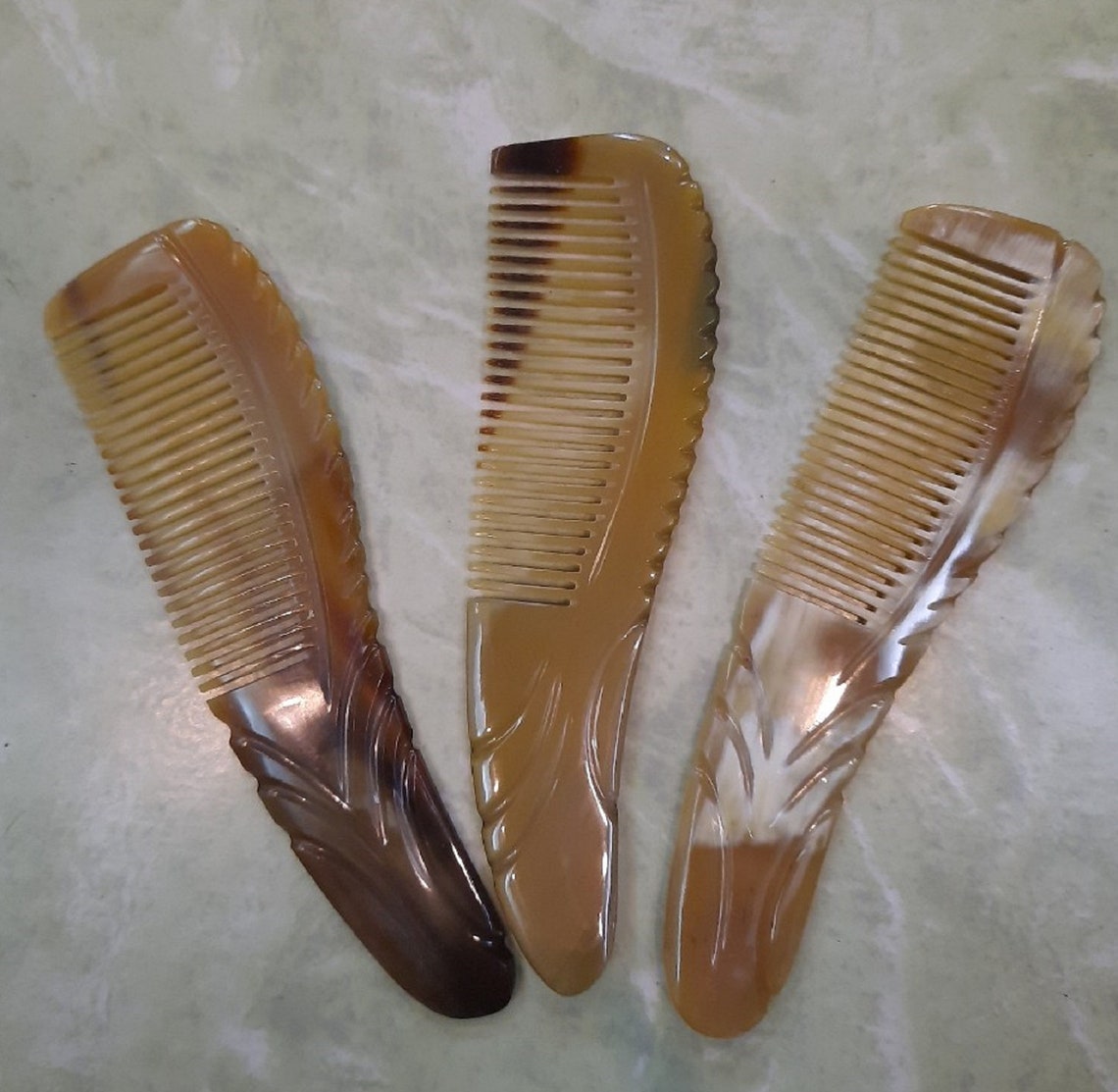Handmade Buffalo Horn Comb, Anti Static, Unisex - Etsy
