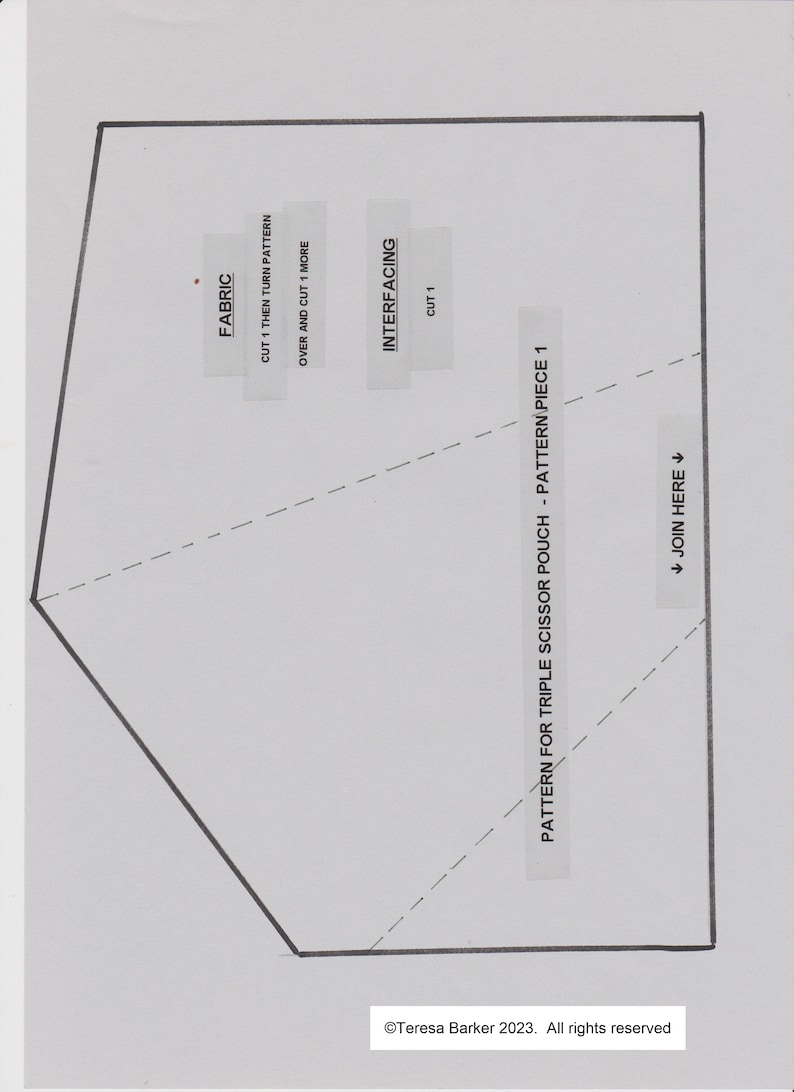 Pattern for Triple Scissor Pouch, Downloadable Pattern, Easy to Follow ...