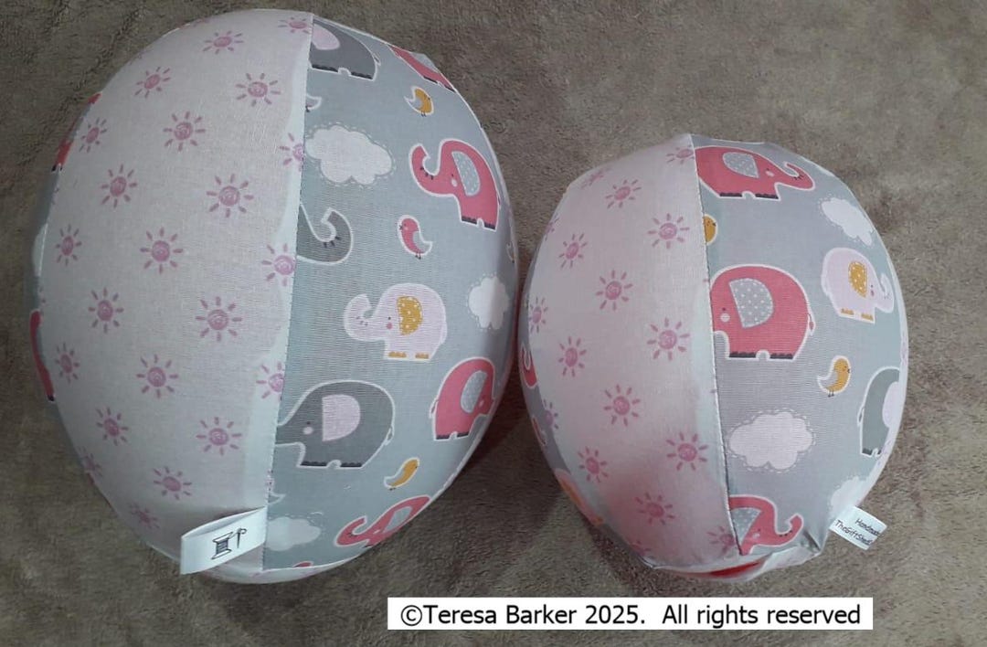 Balloon Covers, Made From Beautiful Cotton Fabric, Balloon Blown up ...