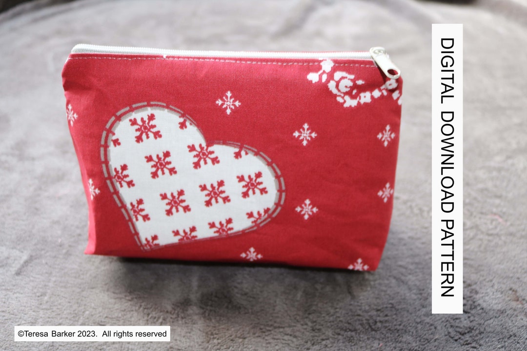 Pattern for Make Up/toiletries Bag, Downloadable Pattern, Easy to ...