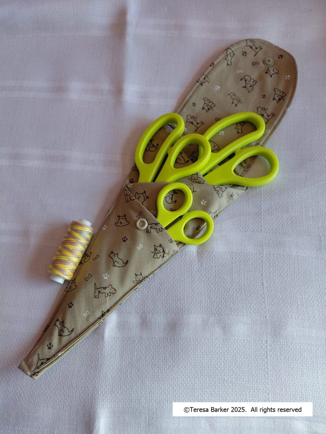 Padded Triple Scissor Storage Pouch, Keep Your Scissors Safe, Beautiful ...