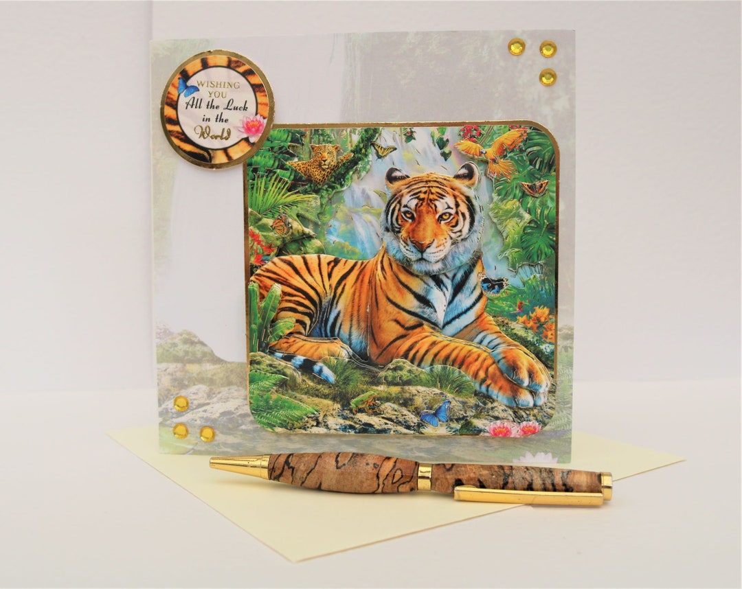 Handmade Good Luck Card - Etsy UK