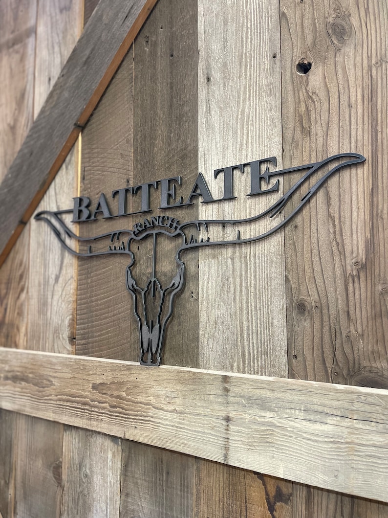 Custom Metal Sign, Plasma Cut Metal Art, Metal Letters, Longhorn Sign ...
