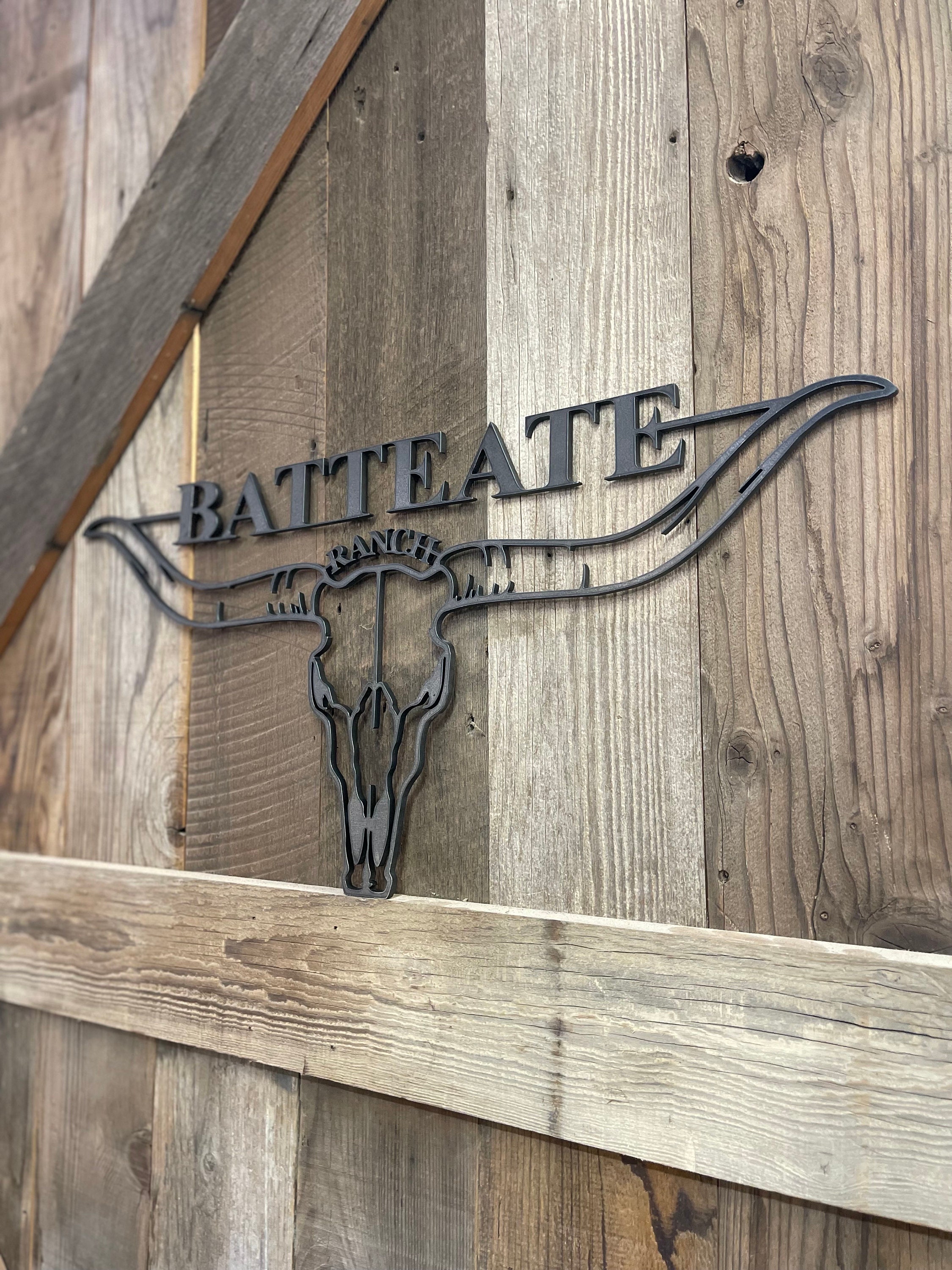 Custom Metal Sign, Plasma Cut Metal Art, Metal Letters, Longhorn Sign ...