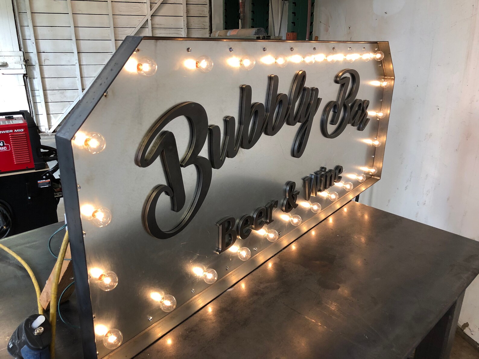 Light up Metal Sign, Vintage Marquis Metal Bar Sign, Old Sign, Theatre ...