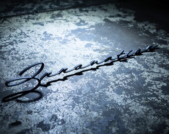 Above Bed Decor Plasma Cut Metal Art Metal Script or Saying | Etsy