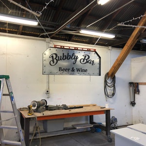 Light up Metal Sign, Vintage Marquis Metal Bar Sign, Old Sign, Theatre ...