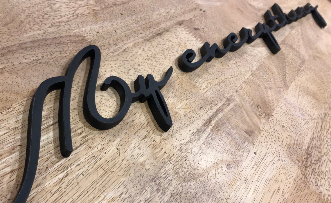 Above Bed Decor, Plasma Cut Metal Art, Metal Script or Saying Sign ...