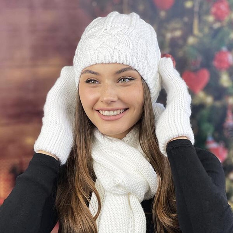 Scarf Mitten Set - Etsy